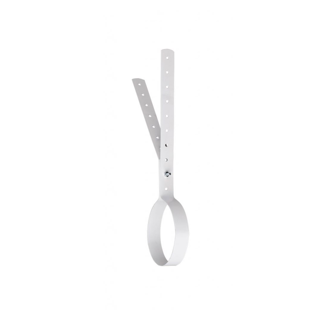Adjustable PVC Pipe Hanging Clip Galvanised/Powder Coated White 65mm ...