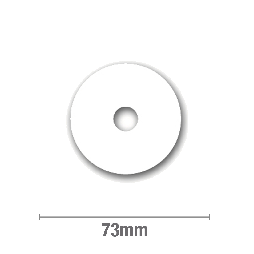 Cover Plate White Plastic 1/2" BSP Flat Adhesive Per 10 - Plumbers Choice