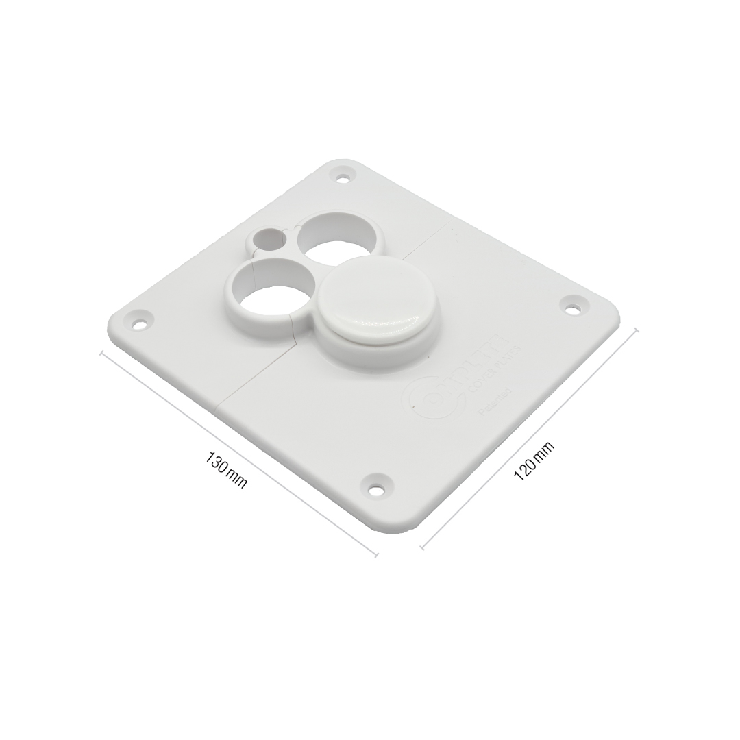 Cover Plate White Washing Machine Multi Purpose - Plumbers Choice