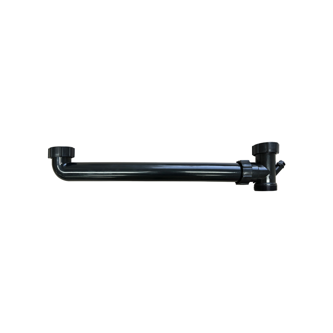 Double Bowl Sink Connector HDPE Black 600 x 50mm - Plumbers Choice