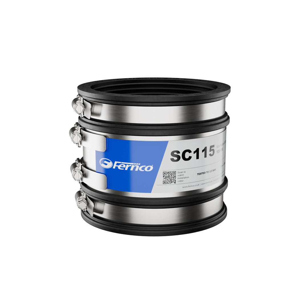 Flexible Shear Banded Repair Coupling 100mm-115mm - Plumbers Choice