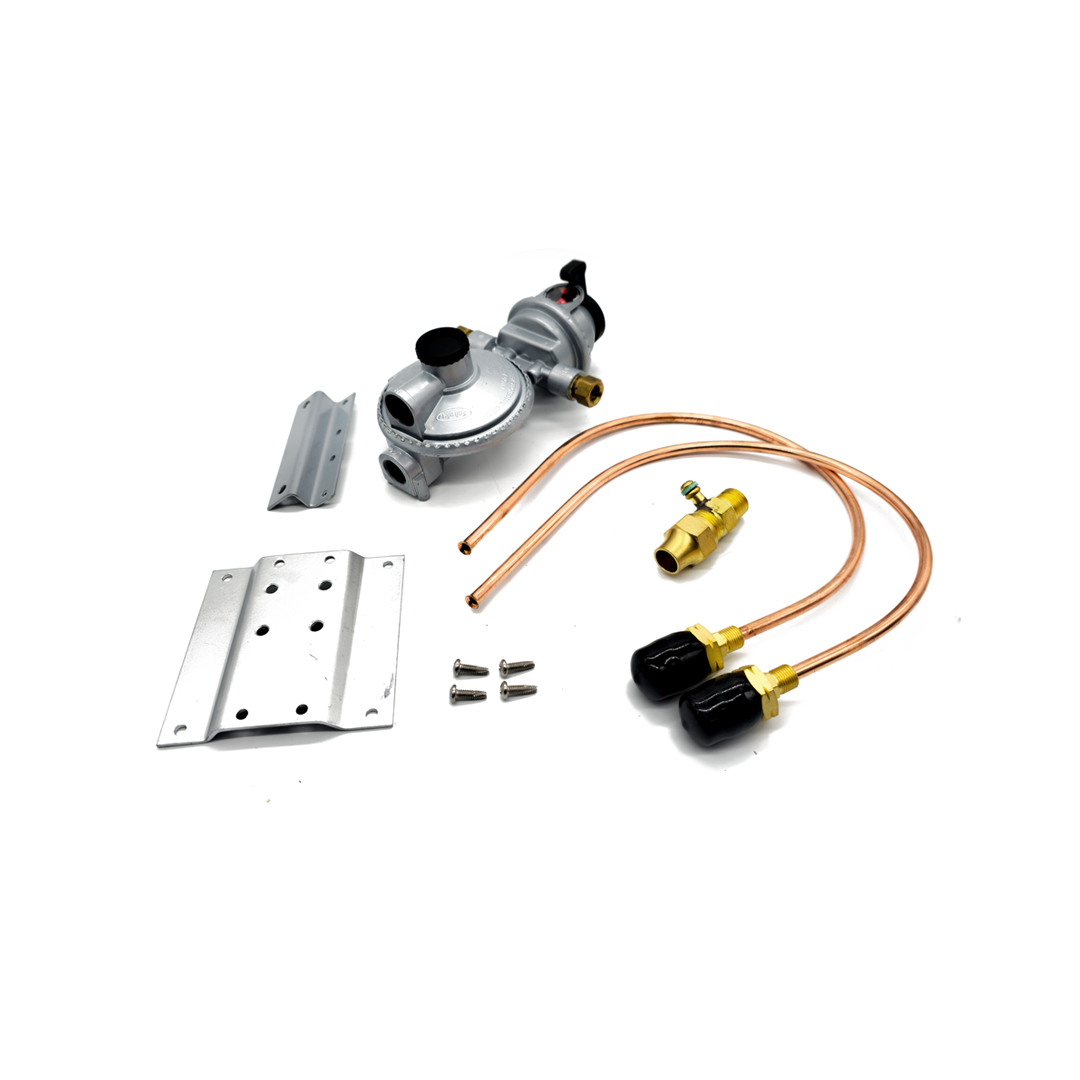 LPG Gas Regulator Dual 400Mj Auto Kit - Plumbers Choice