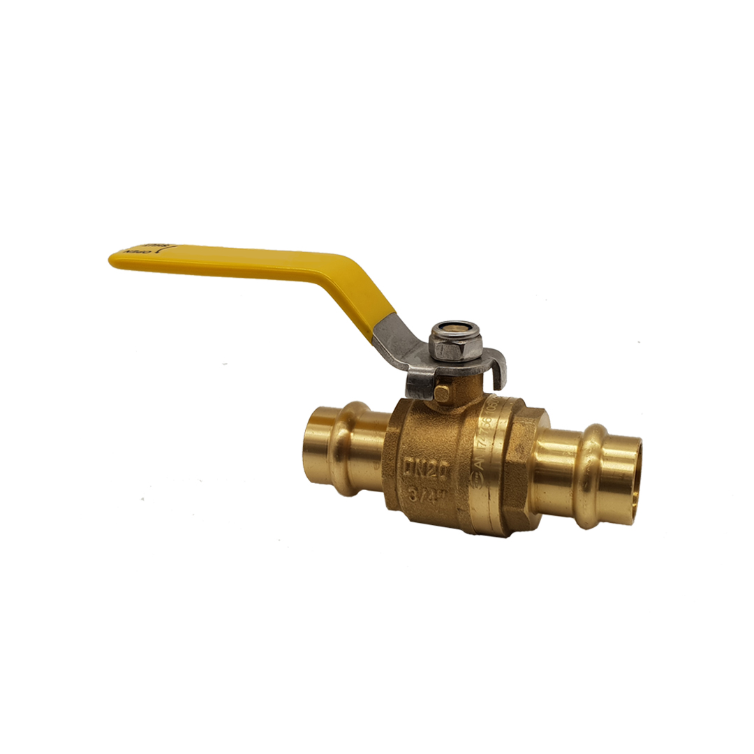 Press Ball Valve Gas 20mm Socket x Socket - Plumbers Choice