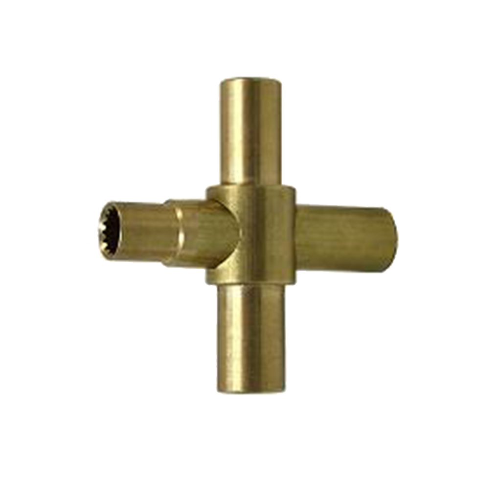 Anti Vandal Key 4 Way Brass - Plumbers Choice