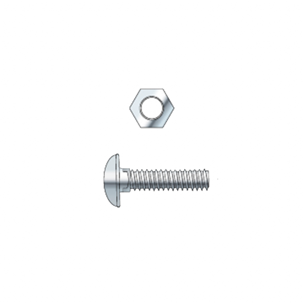 Bolts Coach CW Nuts 25mm 1/4" Per 100 - Plumbers Choice