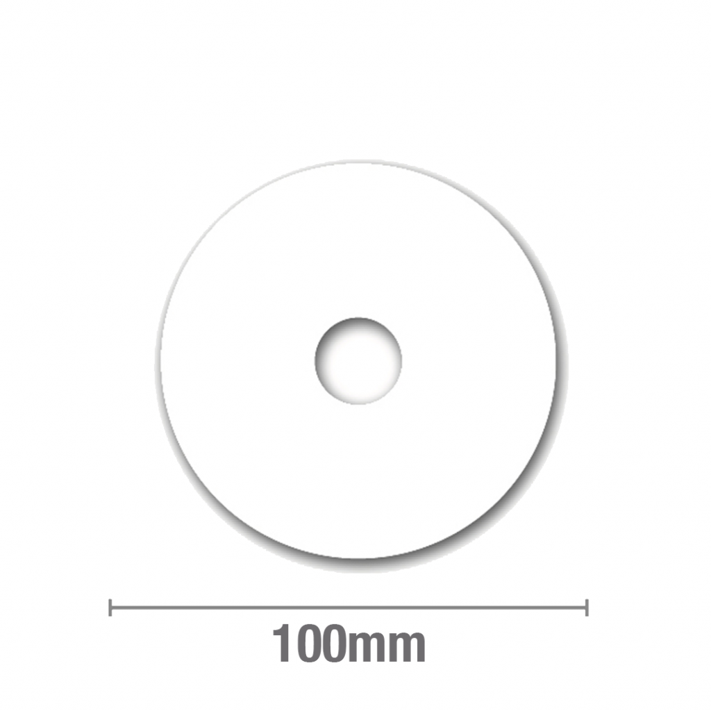 Cover Plate White Plastic 1/2" BSP OVER DIMENSION Per 10 - Plumbers Choice