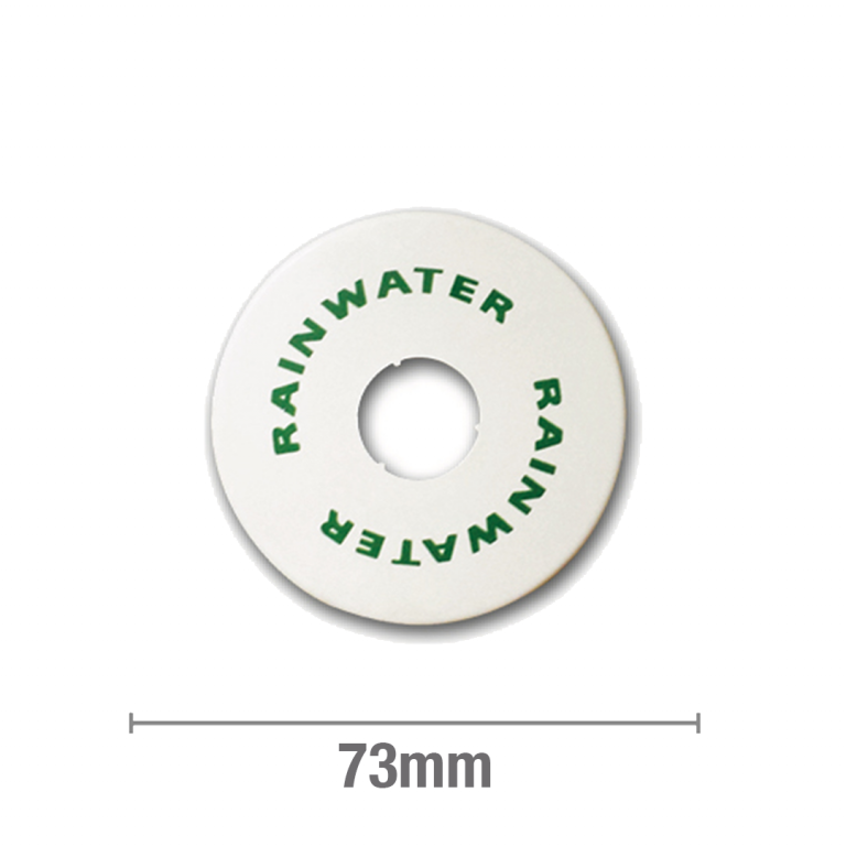 Cover Plate White Plastic 1/2" BSP RAINWATER Per 10 - Plumbers Choice