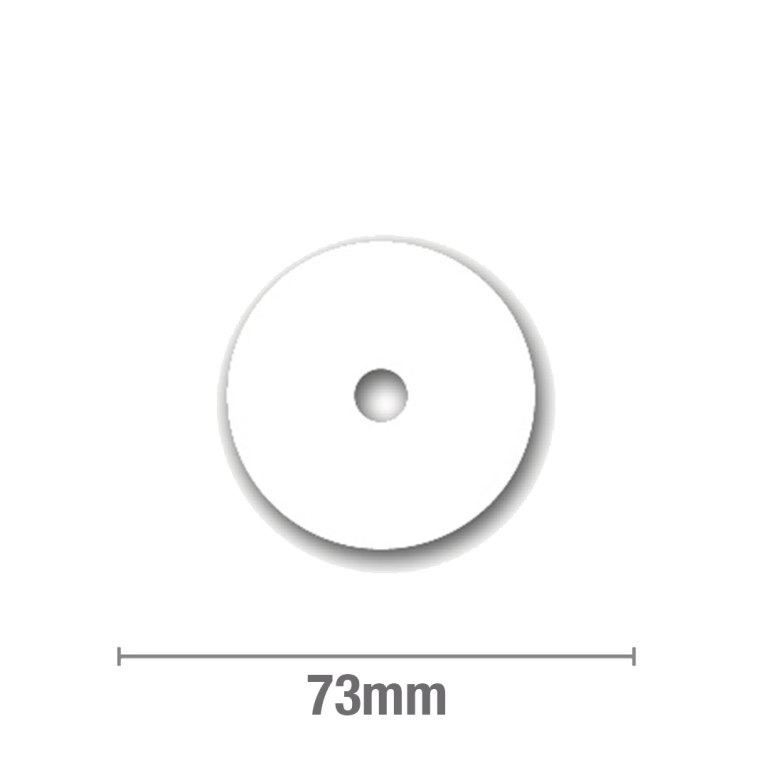 Cover Plate White Plastic 1/2" Cu Per 50 - Plumbers Choice