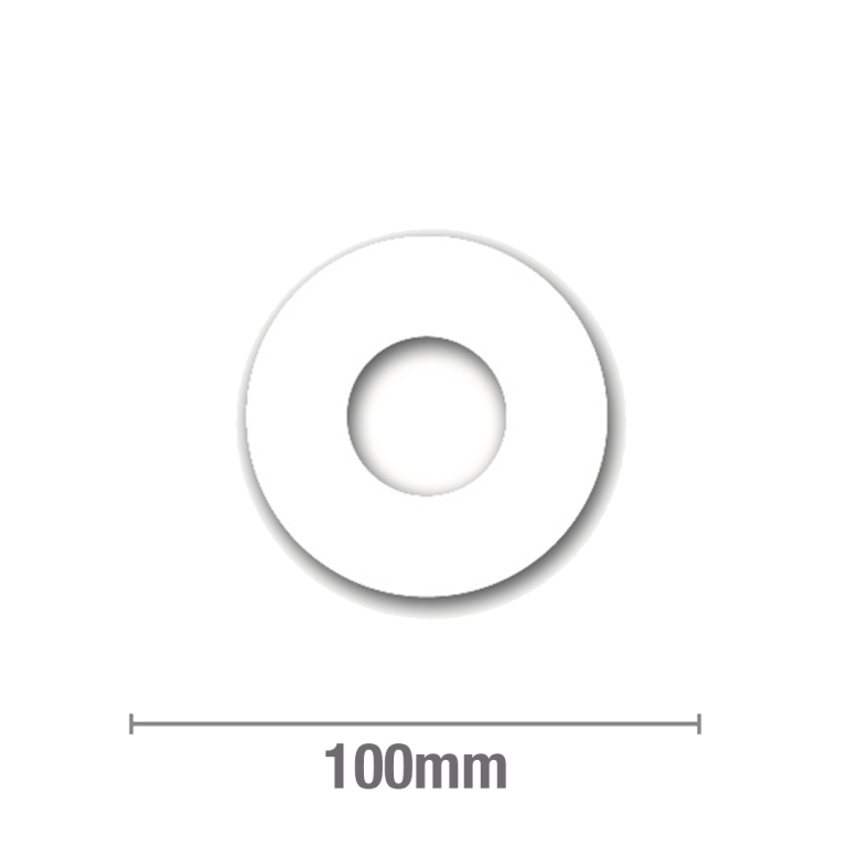 Cover Plate White Plastic 40mm PVC Per 10 - Plumbers Choice