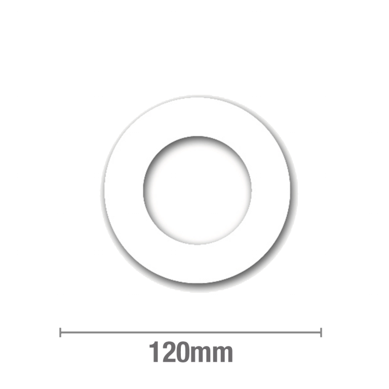 Cover Plate White Plastic 65mm PVC Per 10 - Plumbers Choice