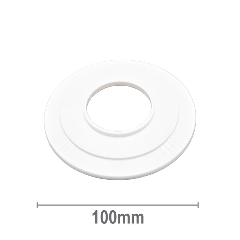 Cover Plate White Plastic Raised 40mm Per 200 - Plumbers Choice