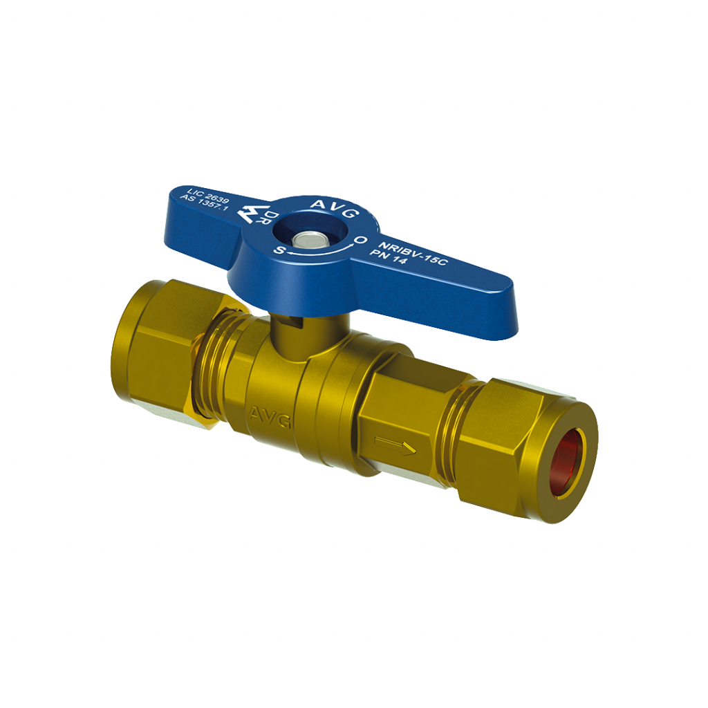 Duo Valve C x C 15mm (use with olive) - Plumbers Choice