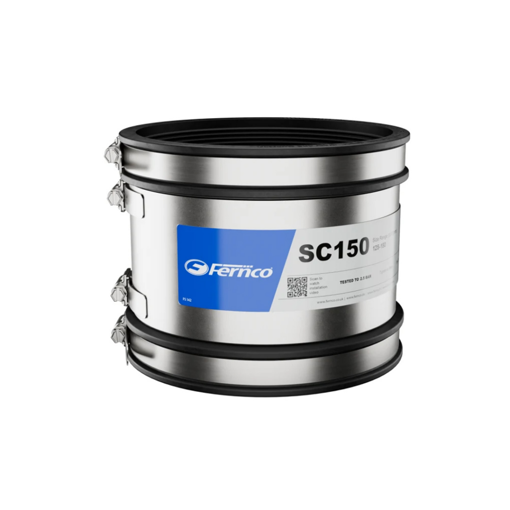 Flexible Shear Banded Repair Coupling 125mm-150mm - Plumbers Choice