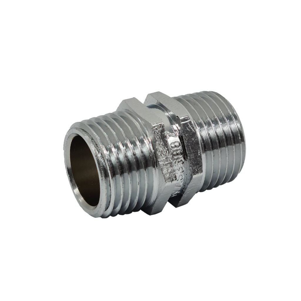 Hex Nipple 15mm C/P - Plumbers Choice