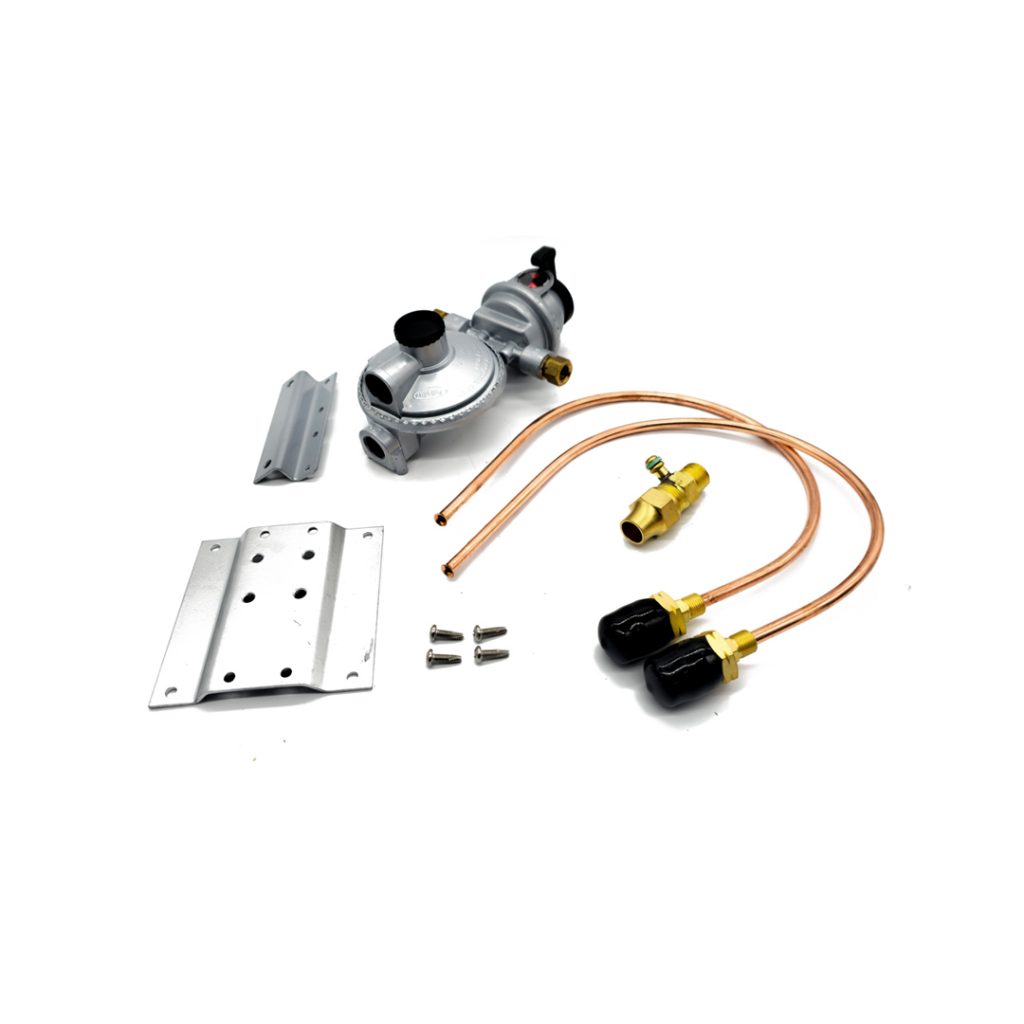 LPG Gas Regulator Dual 400Mj Auto Kit - Plumbers Choice