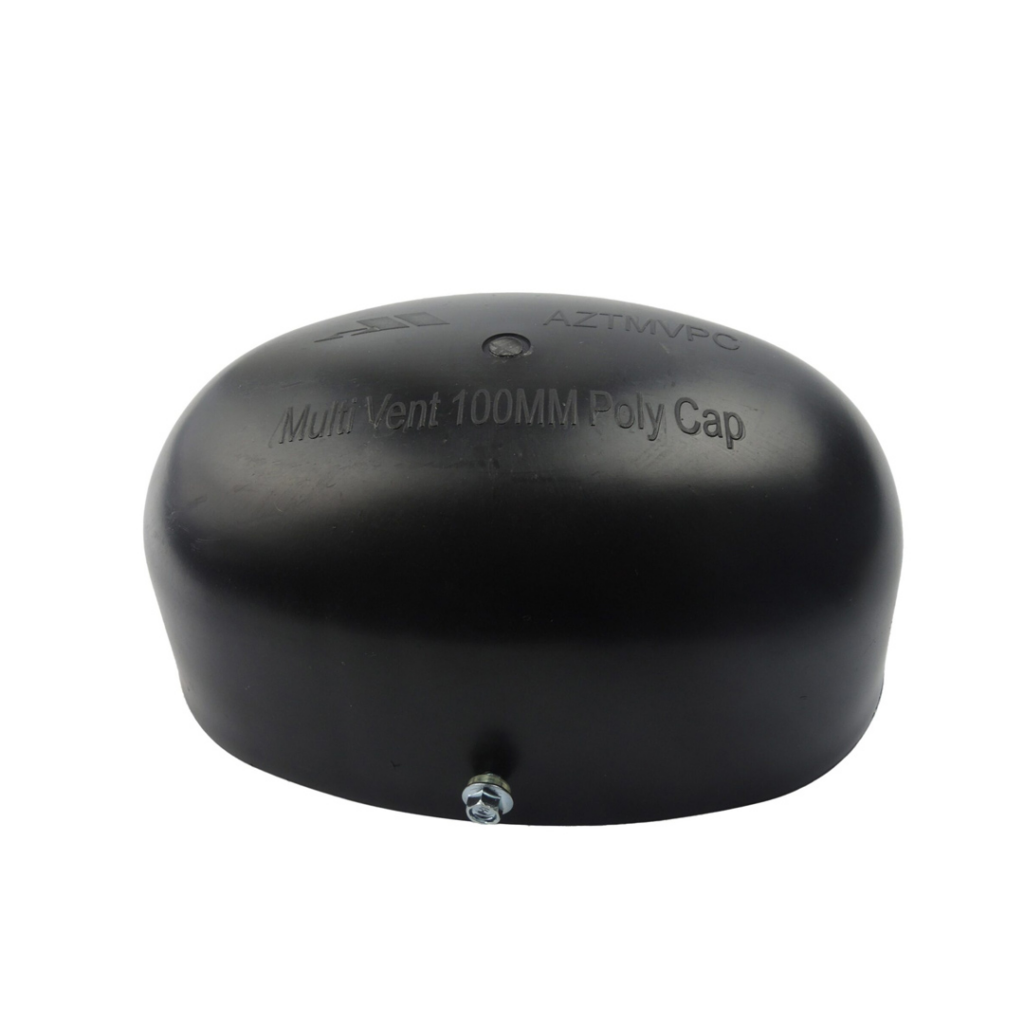 Multi Vent Cap Black 100mm - Plumbers Choice