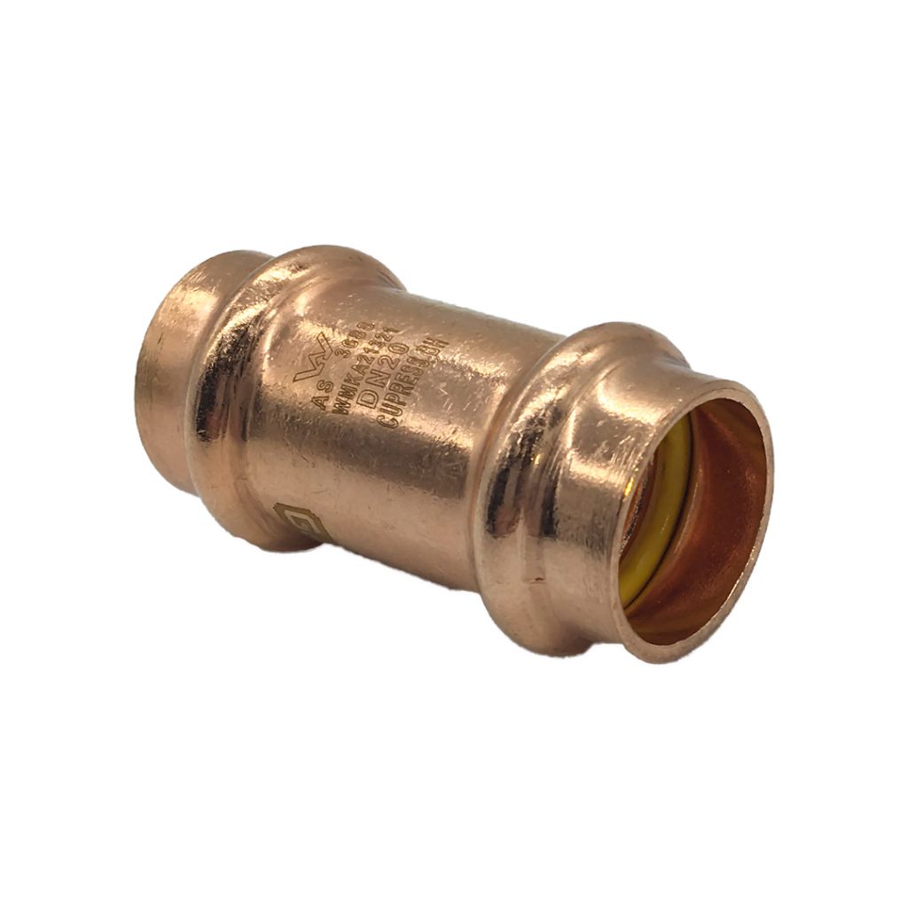 Press Gas Coupling 50mm - Plumbers Choice