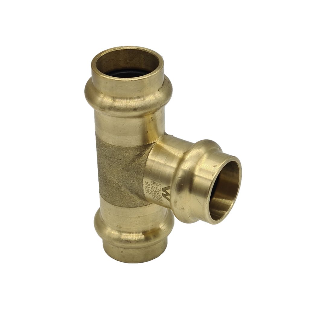 Press Water Slip Tee 15mm - Plumbers Choice