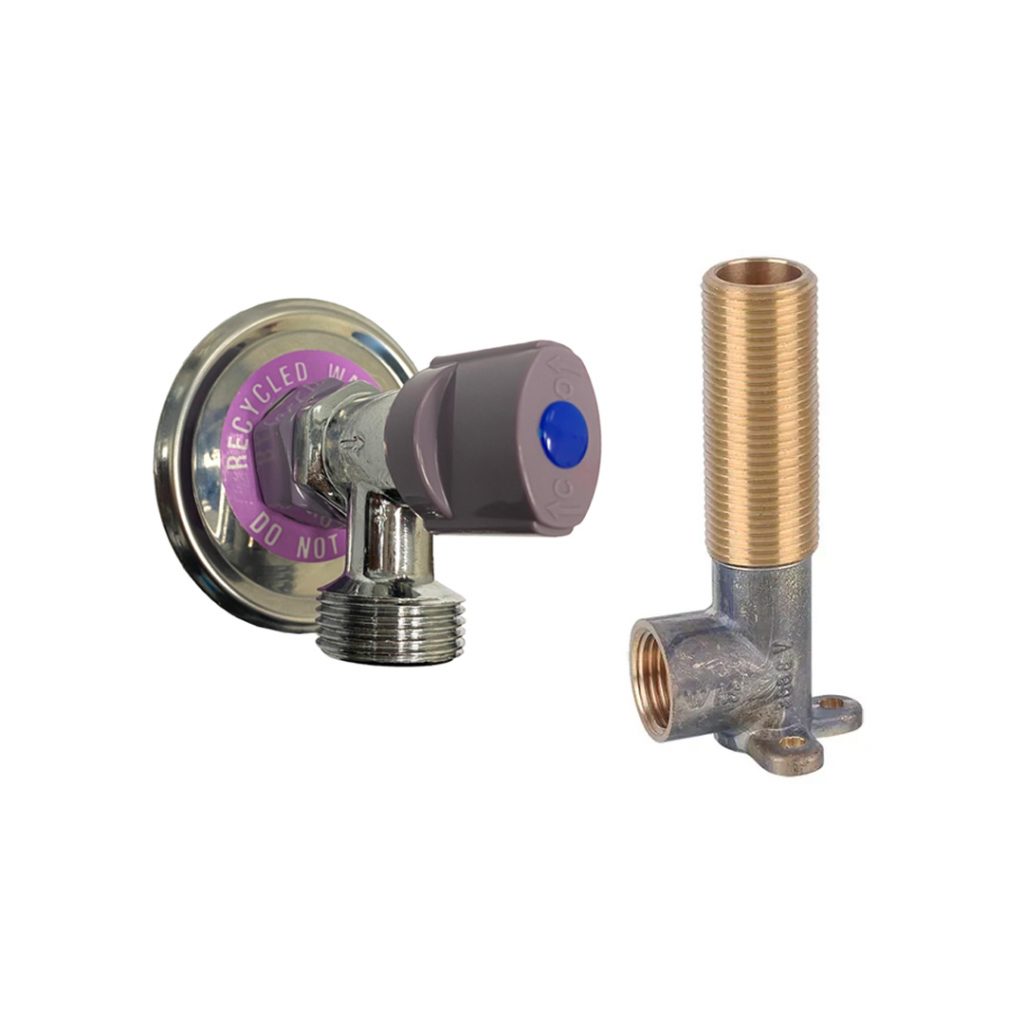 Recycled Lilac Loose Nut Washing Machine Kit W/Lugged Elbow 90mm ...