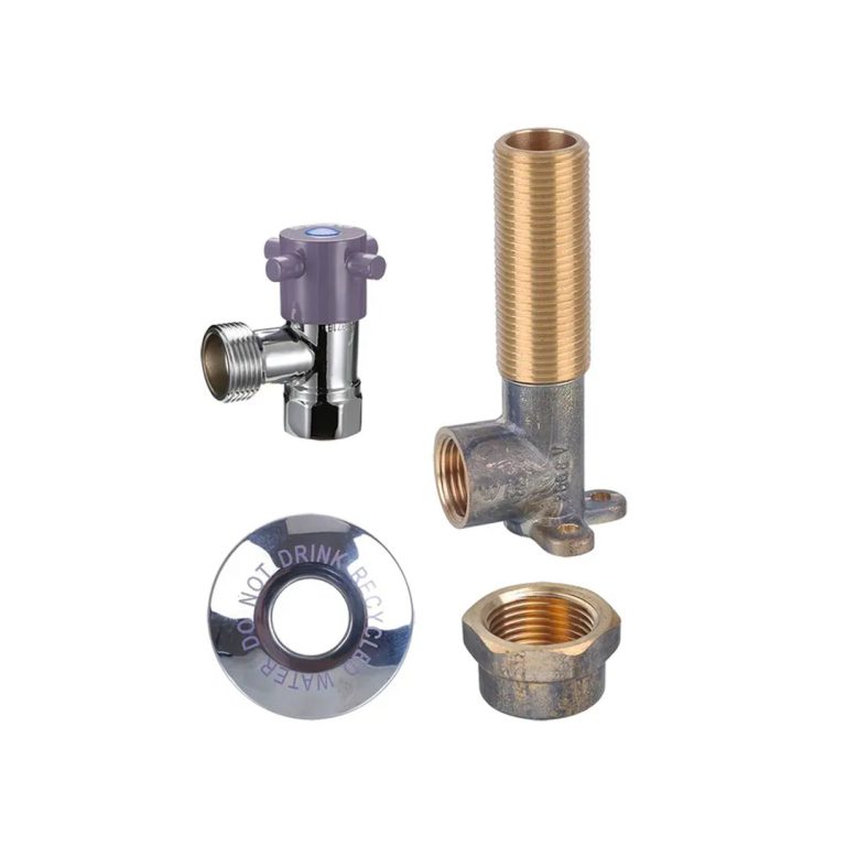 Recycled Lilac Washing Machine Kit W/Lugged Elbow 90mm - Plumbers Choice