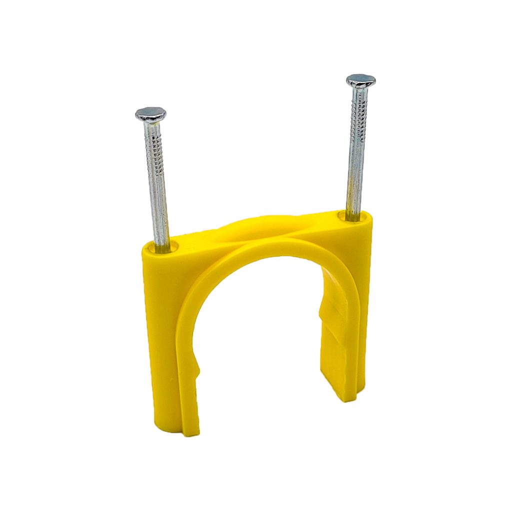 Saddle For Pex Yellow Masonry Nail 40mm Per 25 - Plumbers Choice