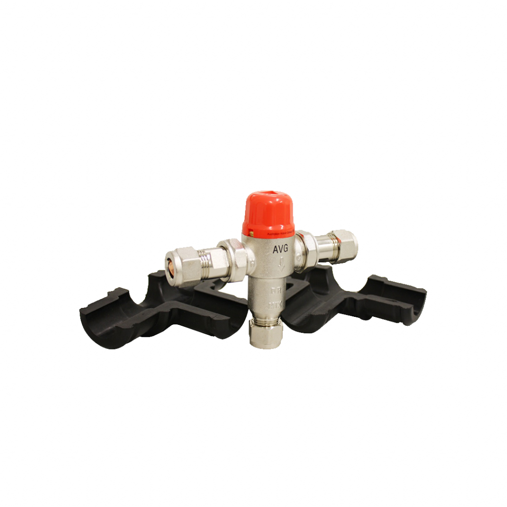 Temperature Control Valve Red Cap 15mm - Plumbers Choice